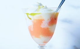 Blood Orange-Curd Sundaes with Olive Oil and Sea Salt