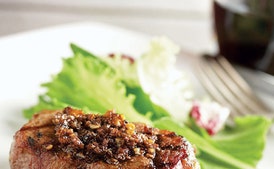 Planked Beef Fillets with Porcini Slather